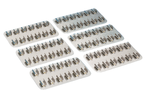 6 Clip Plates for 12 each 10-13mm tubes